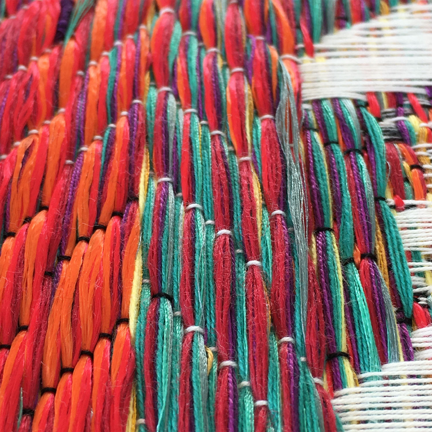 Fiona experiments with colour in her latest works! - Digital Weaving Norway